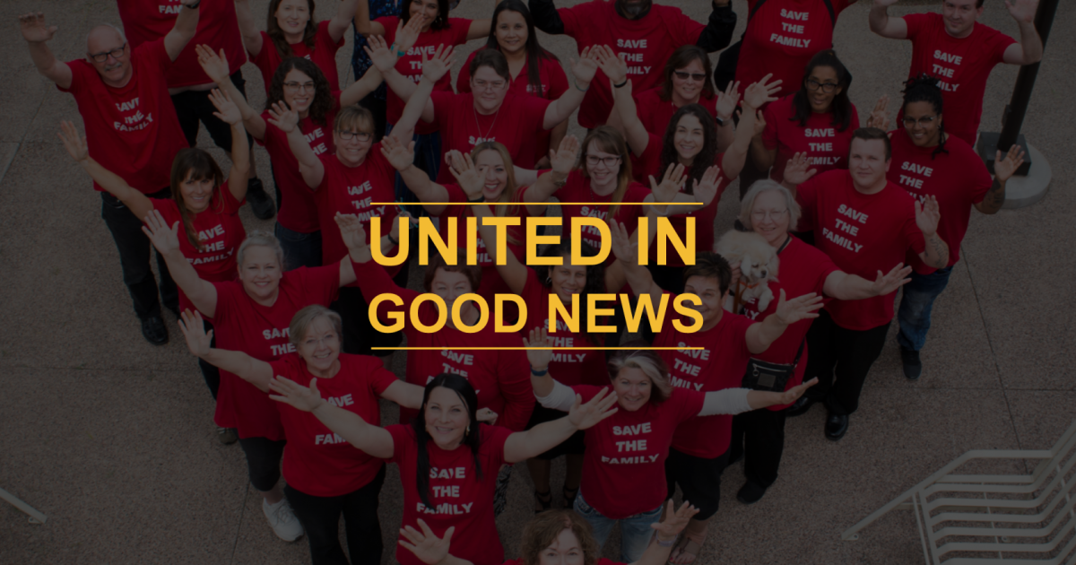 United in Good News: Save the Family